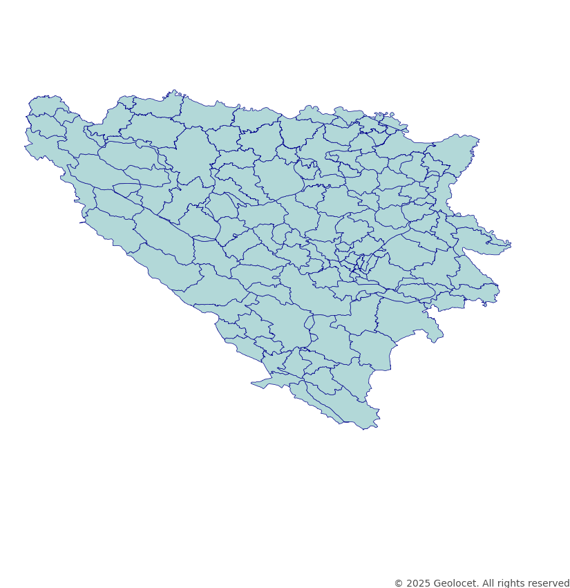 Bosnia and Herzegovina - Administrative Boundary Ready-to-download ...