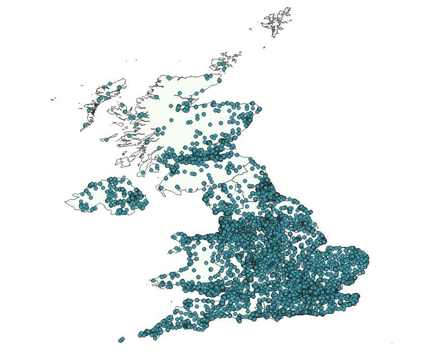 UK Hospitalty Sector Points of Interest: Comprehensive Dataset ...