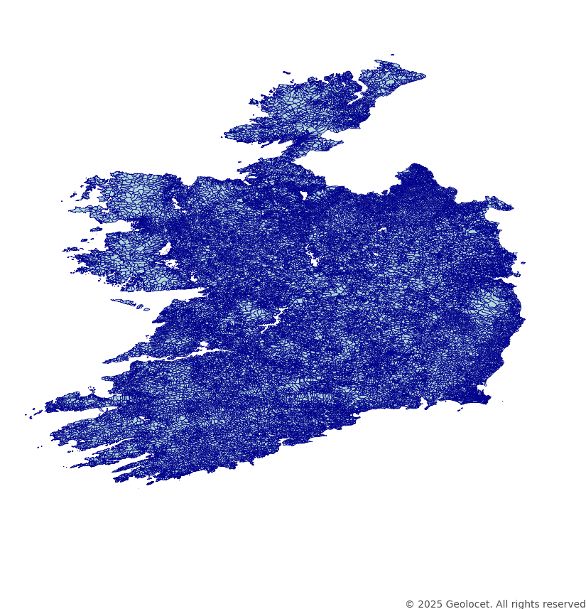 Republic of Ireland - Administrative Boundary Ready-to-download Polygon ...
