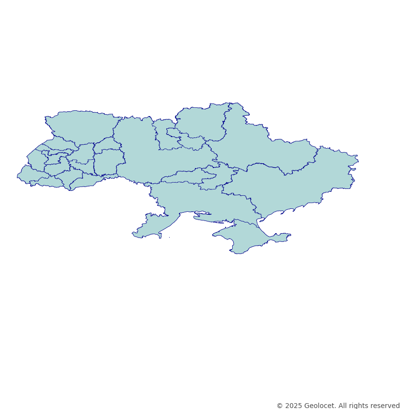 Ukraine Religious regions Boundary Ready-to-download Polygon Files ...