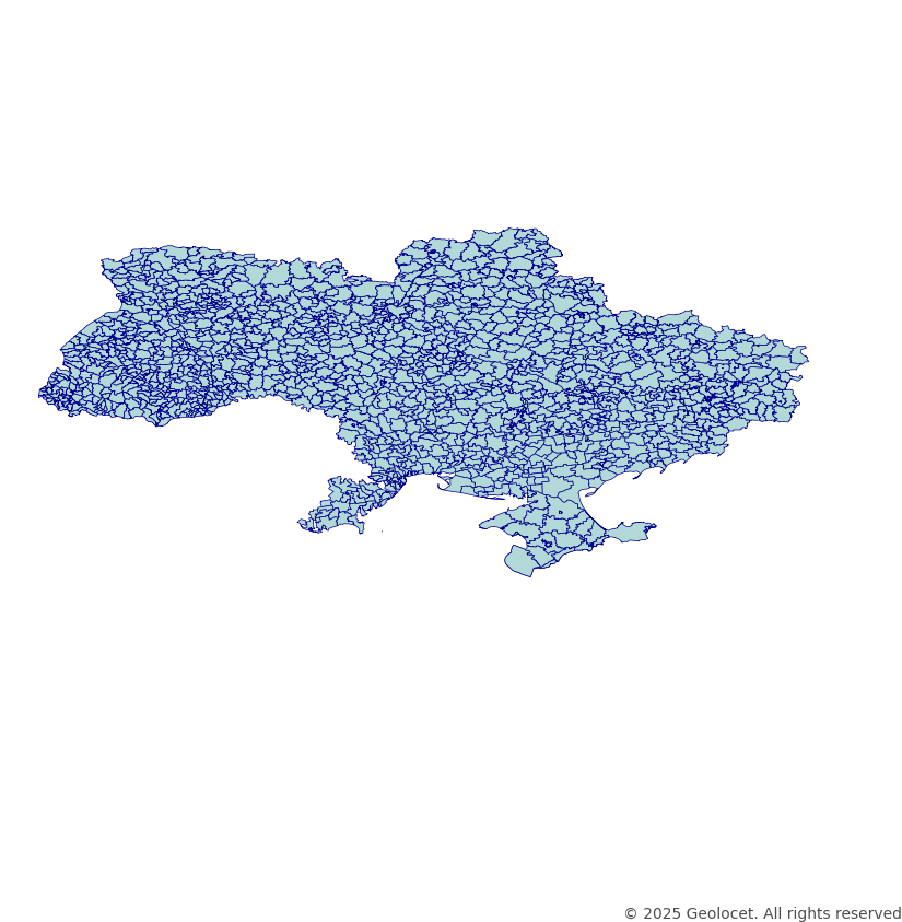 Ukraine - Administrative Boundary Ready-to-download Polygon files ...