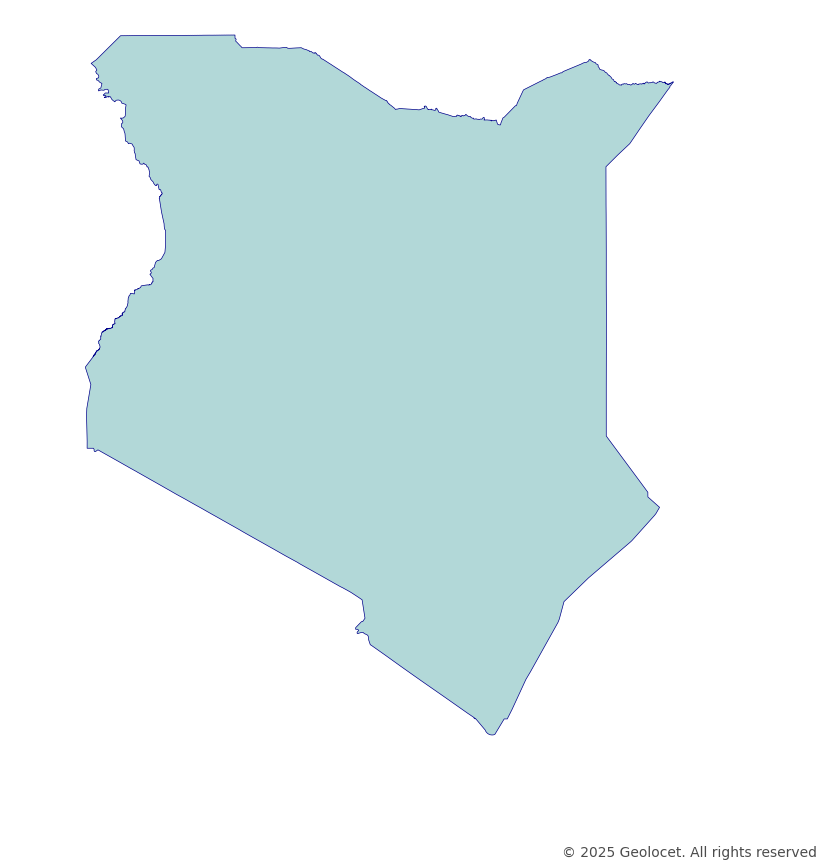 Kenya Country-Level Boundary - Downloadable GIS Data – Geolocet