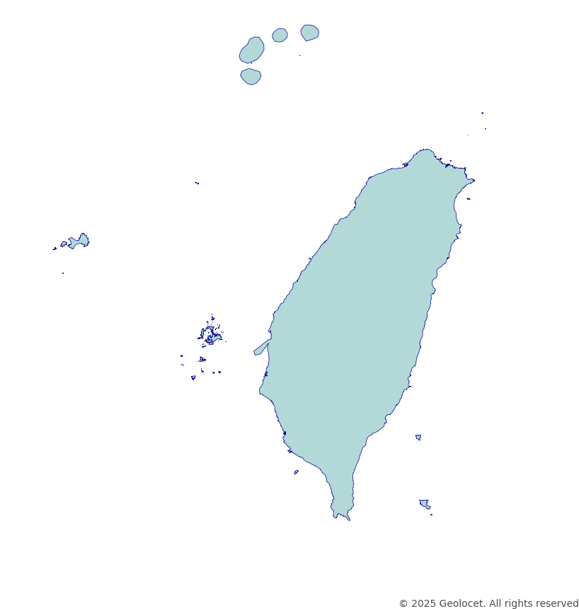 Taiwan Country-Level Polygons - Downloadable GIS Data – Geolocet